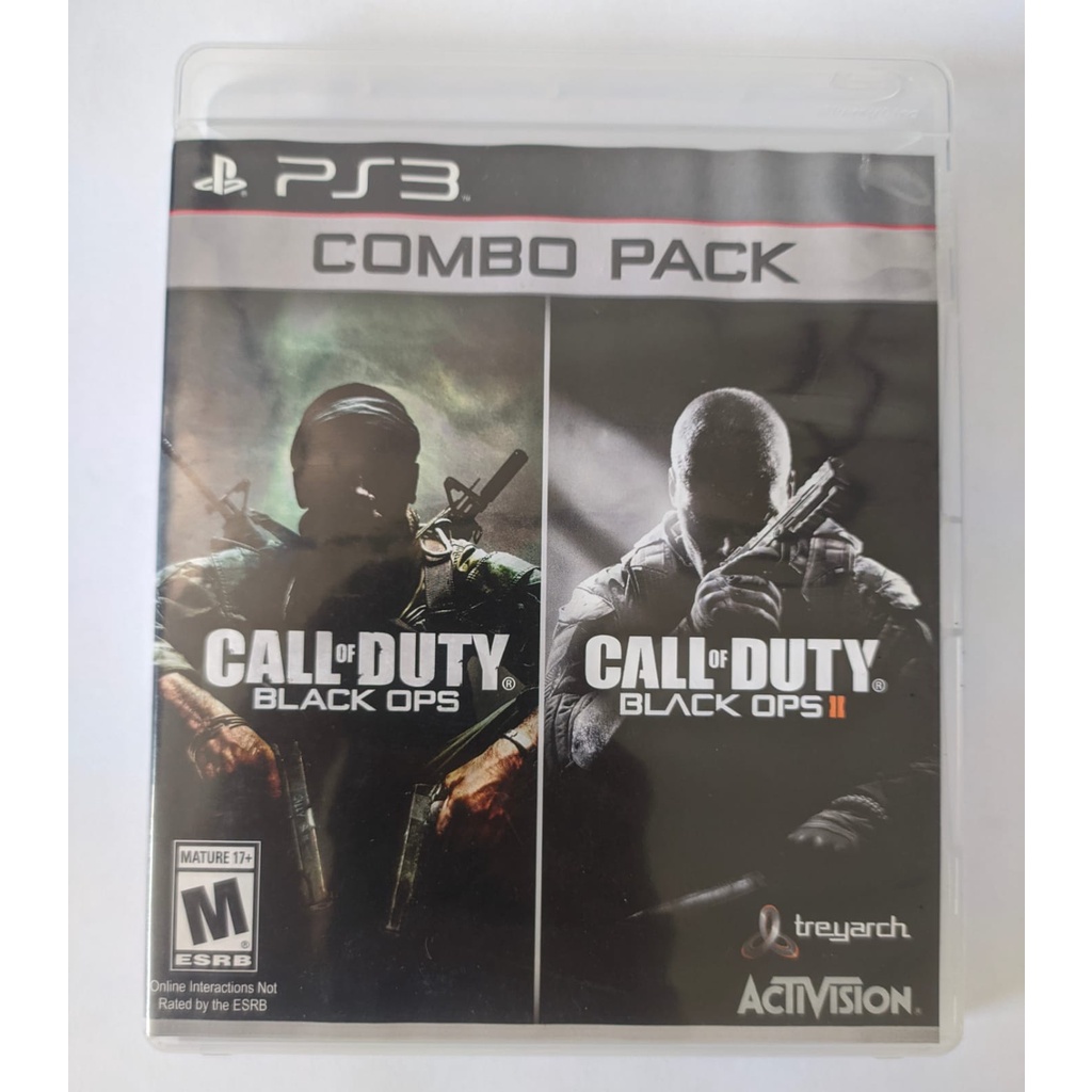 Call of Duty Black Ops 1 e 2 Combo Pack PS3 Original Mídia Física ...
