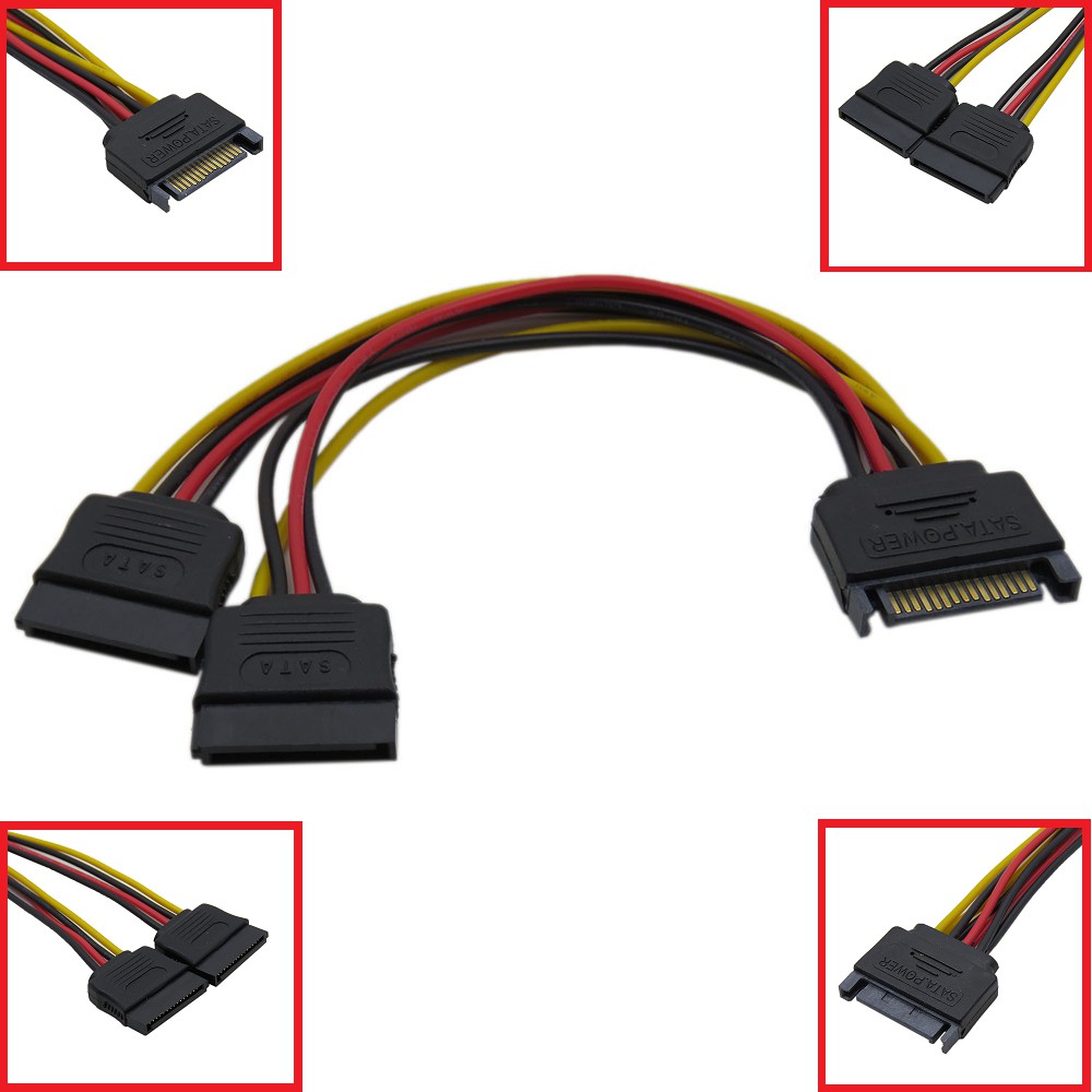 Cabo Sata (femea) Para Ide Força Duplo Molex (femea) 4 Pinos | Shopee ...