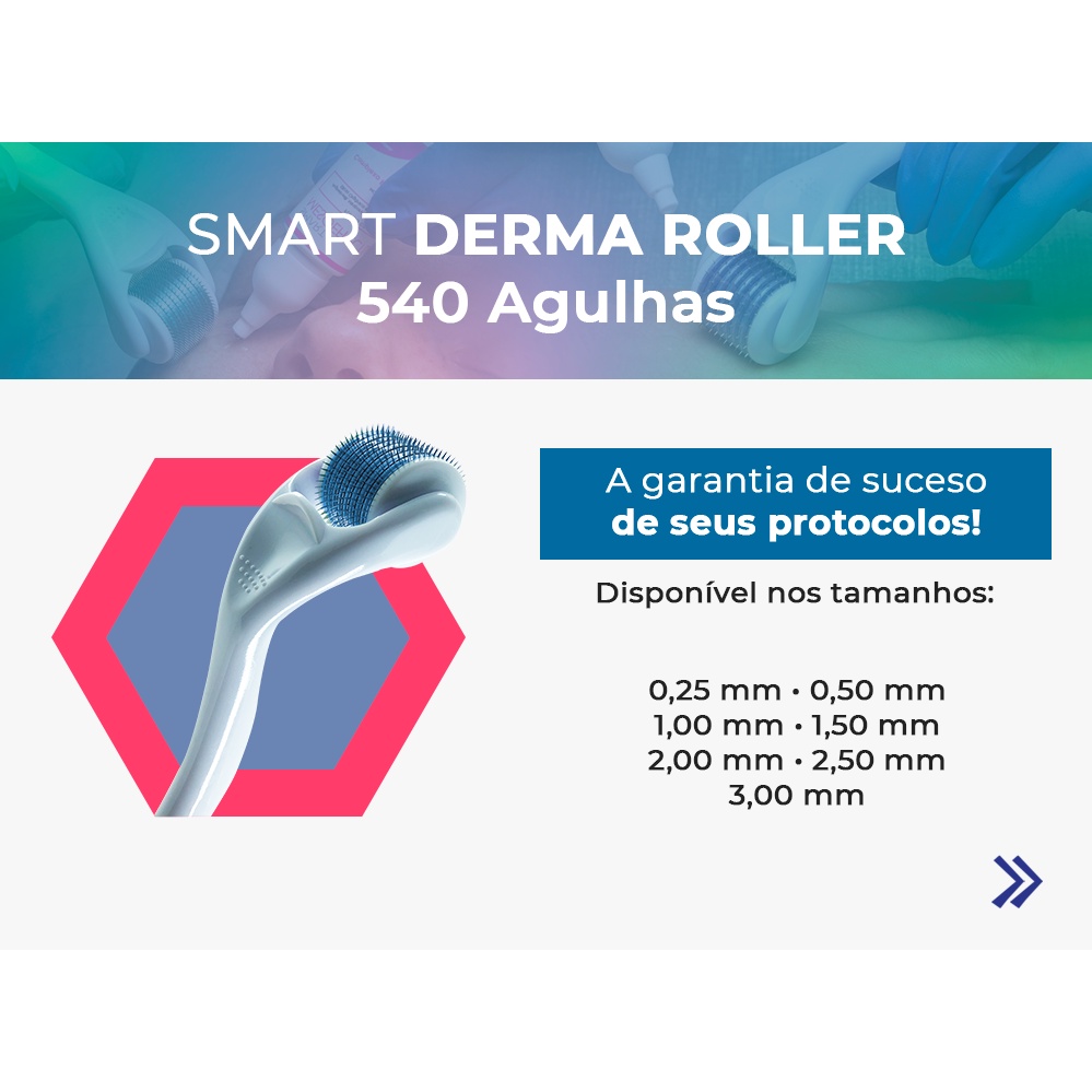 Smart Derma Roller 540 Agulhas | Shopee Brasil