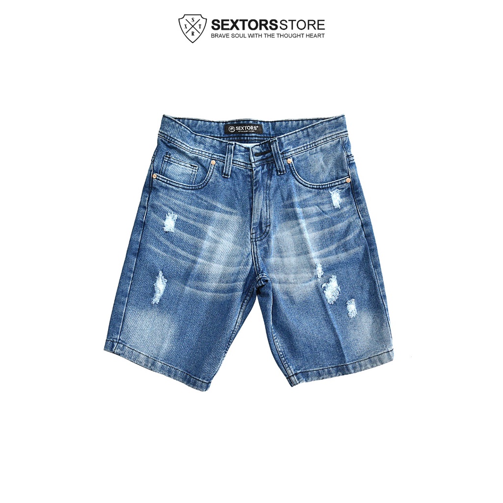 Mais Vendido ! Calções Masculinos Rasgados Com Azul | Shopee Brasil