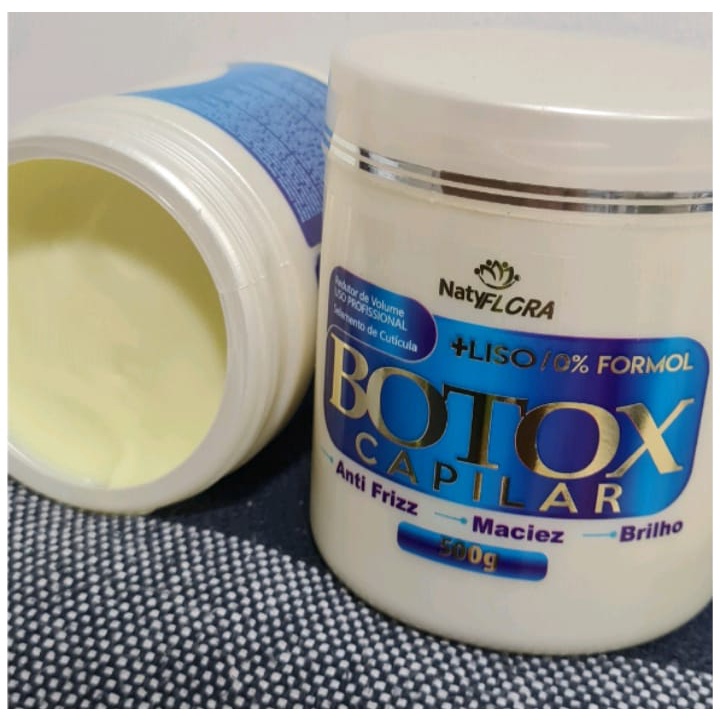 Botox Capilar Sem Formol - Cabelo Liso E Com Brilho - 500G - NatyFlora ...