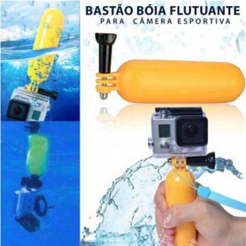 Boia Flutuante para GO PRO e Câmera Esportiva Flutuadora | Shopee Brasil