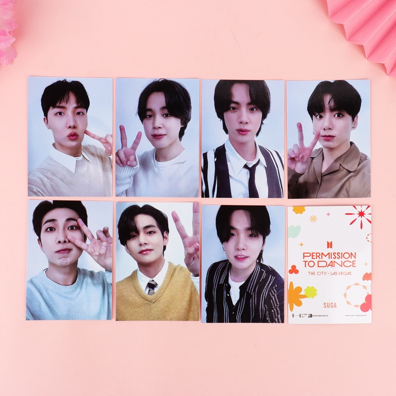 Cartão Postal Kpop BTS Bangtan Boys PTD Las Vegas Photovards Lomo Para ...