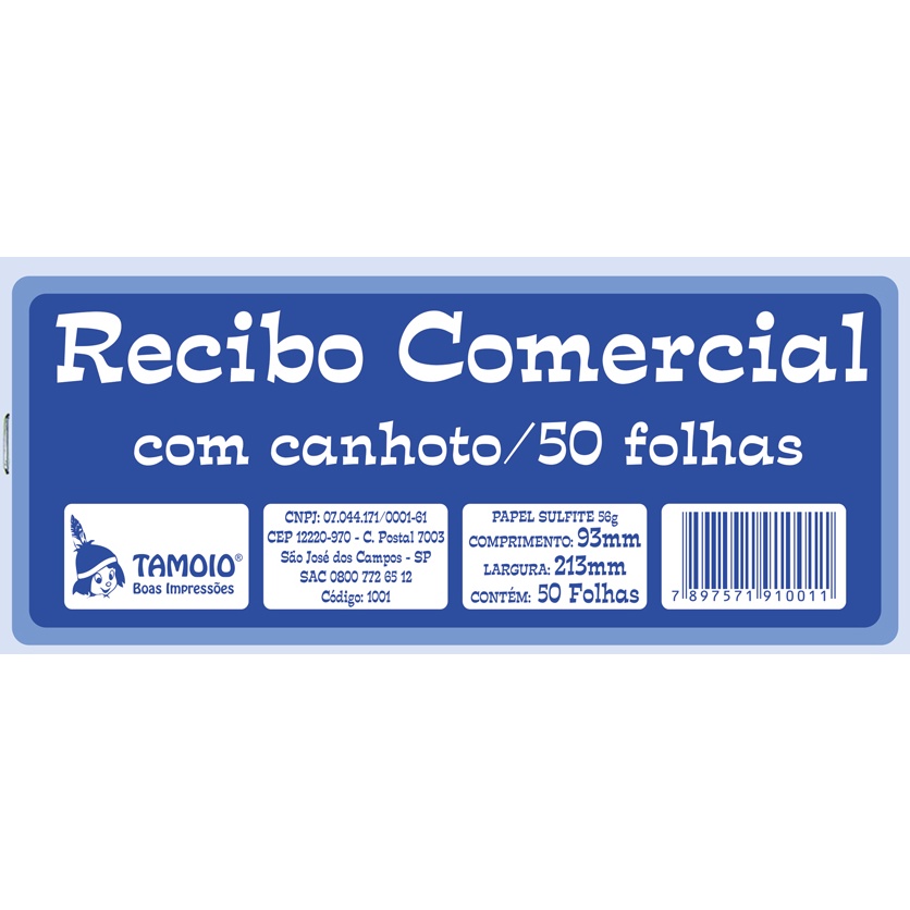 Recibo Comercial 50fls Com Canhoto | Shopee Brasil