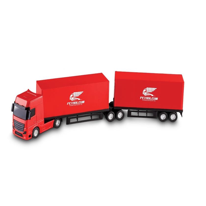Caminhao Bitrem Bau Roma Petroleum - 1/43 - Roma | Shopee Brasil