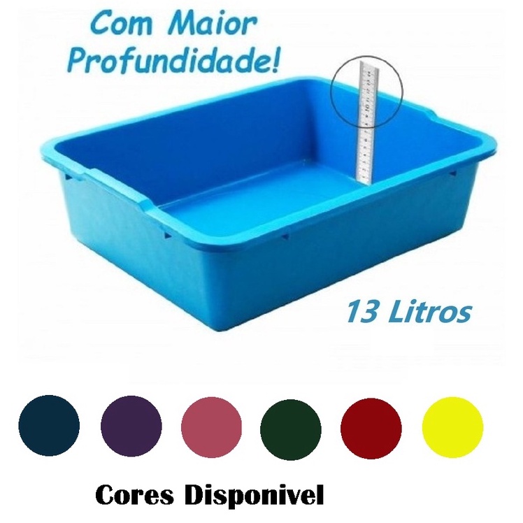 Bandeja Higiênica Grande FUNDA RESISTENTE Caixa de Areia Para Gato ...