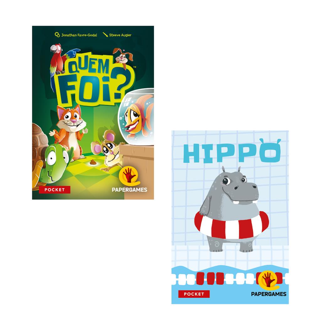 Quem foi e Hippo - Pocket game Papergames | Shopee Brasil
