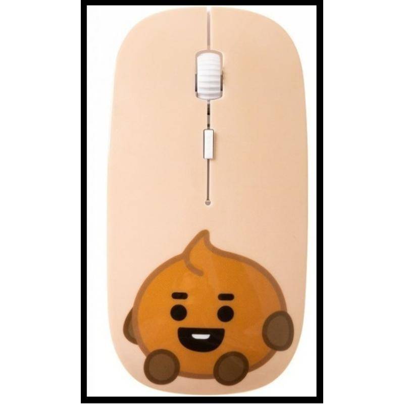 2022 KPOP BTS BT21 Bonito Dos Desenhos Animados Do Mouse Sem Fio Usb Optical Computador Portátil ...