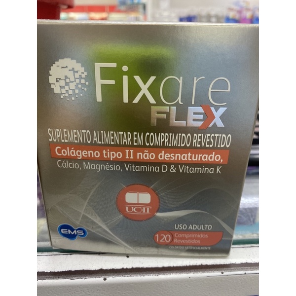 Suplemento Alimentar Fixare Flex Colageno tipo II - 120 comprimidos ...