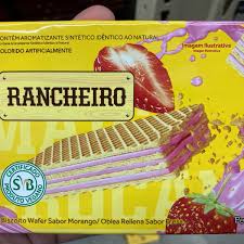 KIT COM 4 - WAFER RANCHEIRO MORANGO 78G - Sem lactose | Shopee Brasil
