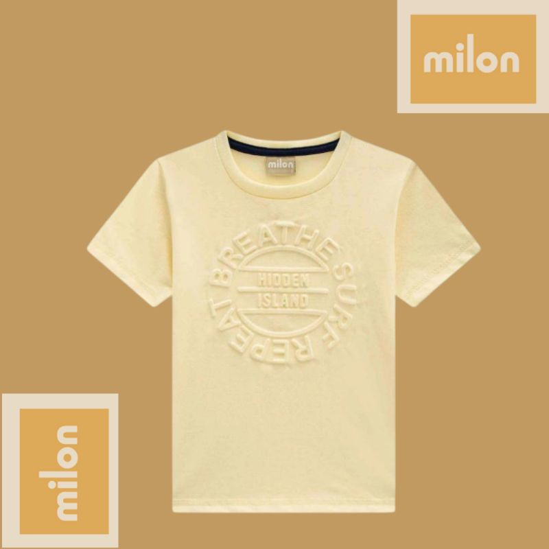 Camiseta Infantil Menino Milon Relevo em 3D MILON | Shopee Brasil