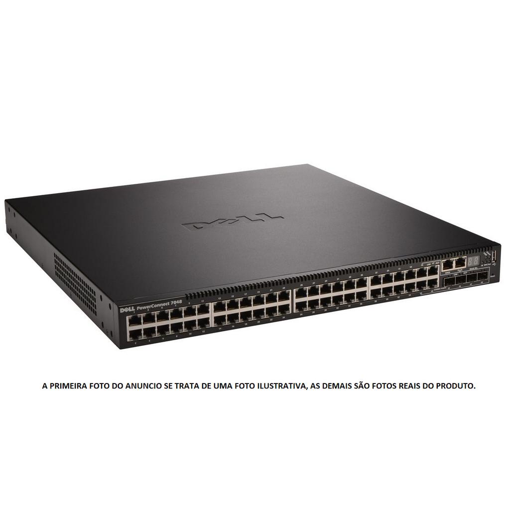 Switch Dell Powerconnect 7048 48P Gigabit 4 Sfp 1G + 2 10g | Shopee Brasil