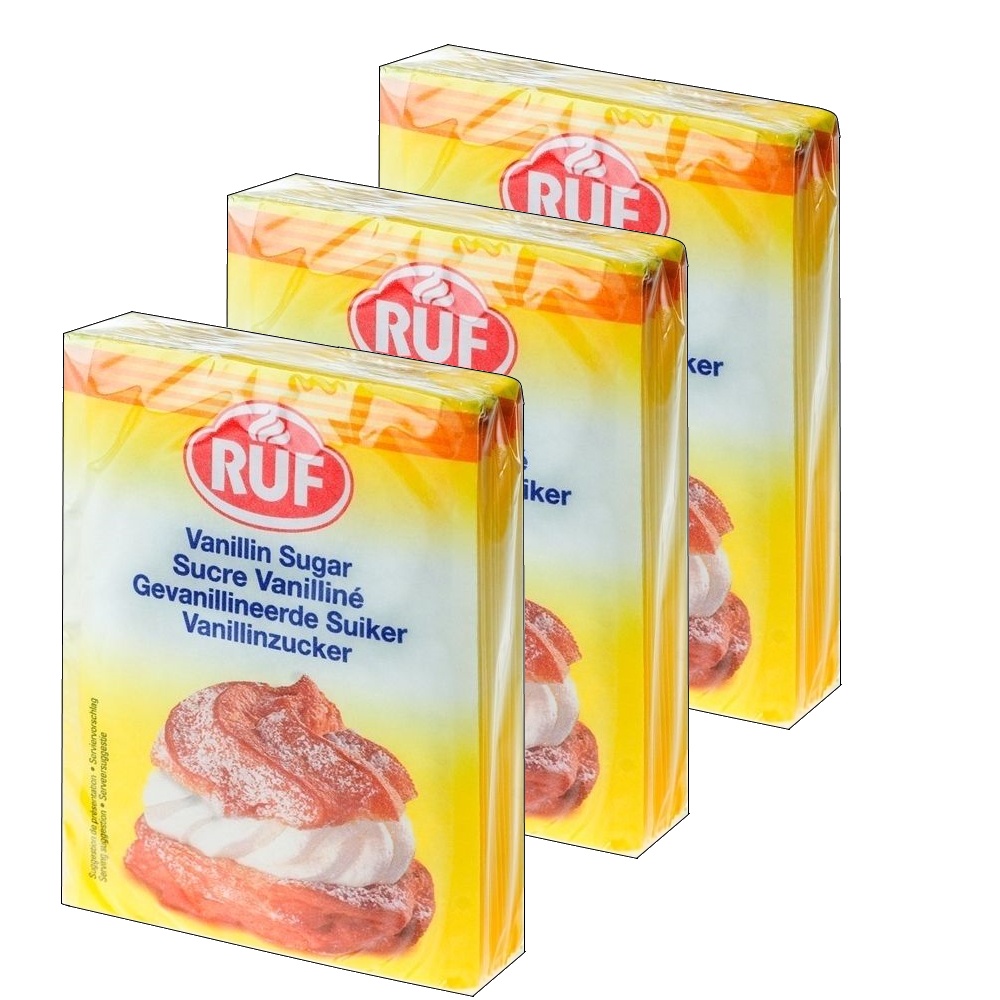 Kit com 3 Açúcar de Baunilha Ruf 80g . | Shopee Brasil