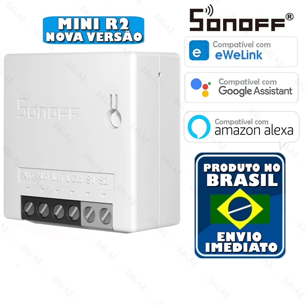Sonoff Mini R2 Interruptor Wifi Automação Alexa Google Home Pronta ...