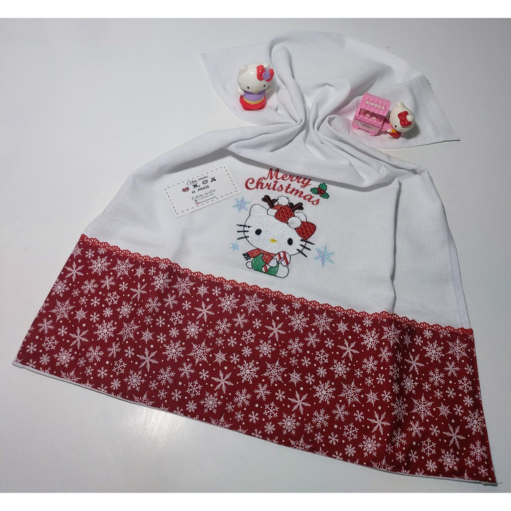 Pano de copa Hello Kitty flocos de neve | Shopee Brasil