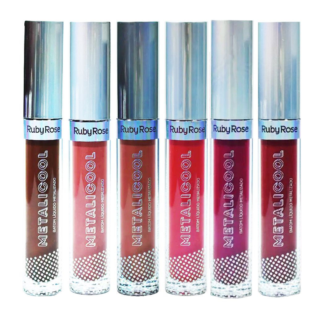 Batom liquido metalizado (Ruby Rose) | Shopee Brasil