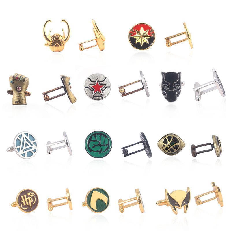 Vingadores Capit O Am Rica Homem De Ferro Abotoaduras Deadpool Dc Superman Abotoaduras Batman ...