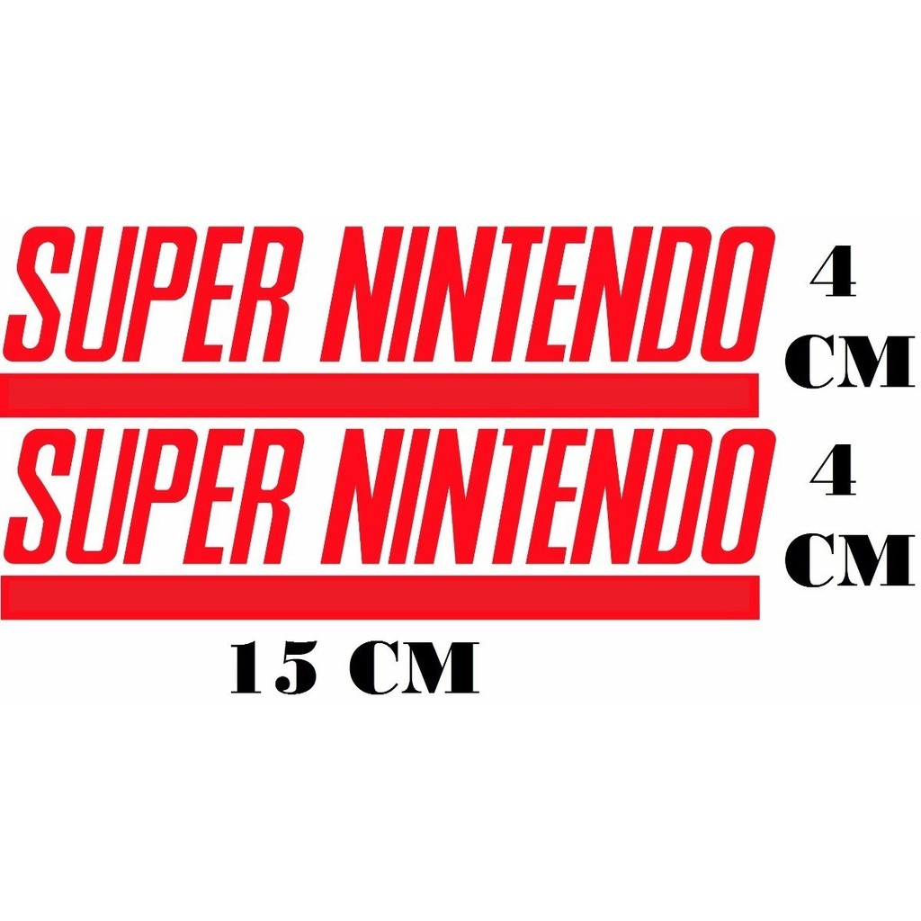 Adesivo Logo Super Nintendo Snes Old School C/ ótima qualidade | Shopee ...