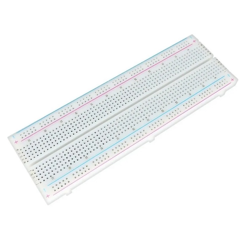 Protoboard Breadboard 830 Pontos Furos - Para Pic E Arduino eletronica | Shopee Brasil