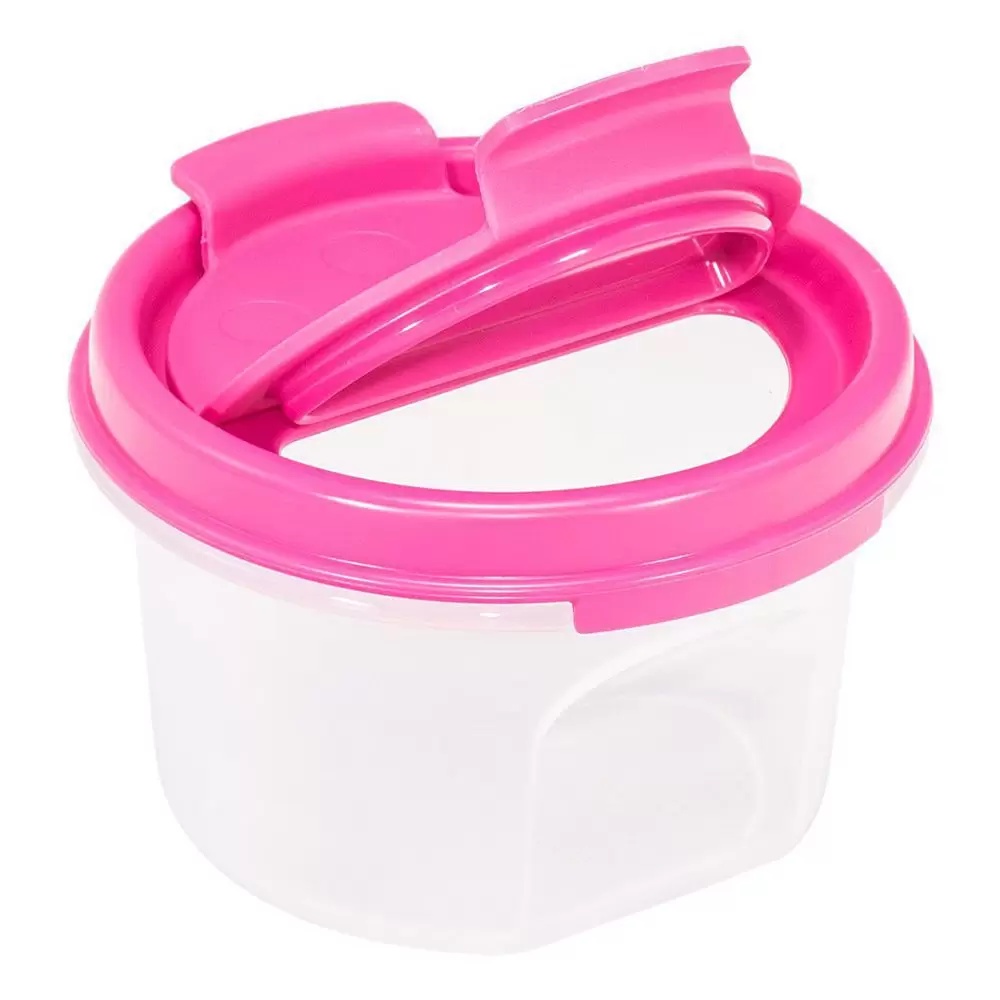 Tupperware Modular Redondo Dispenser 200ml Rosa | Shopee Brasil