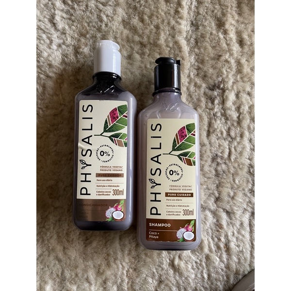 kit shampoo e condicionador coco e pitaya PHYSALIS | Shopee Brasil