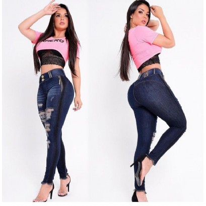 CALÇA RHERO JEANS ORIGINAL LEVANTA BUMBUM REF 56196 | Shopee Brasil