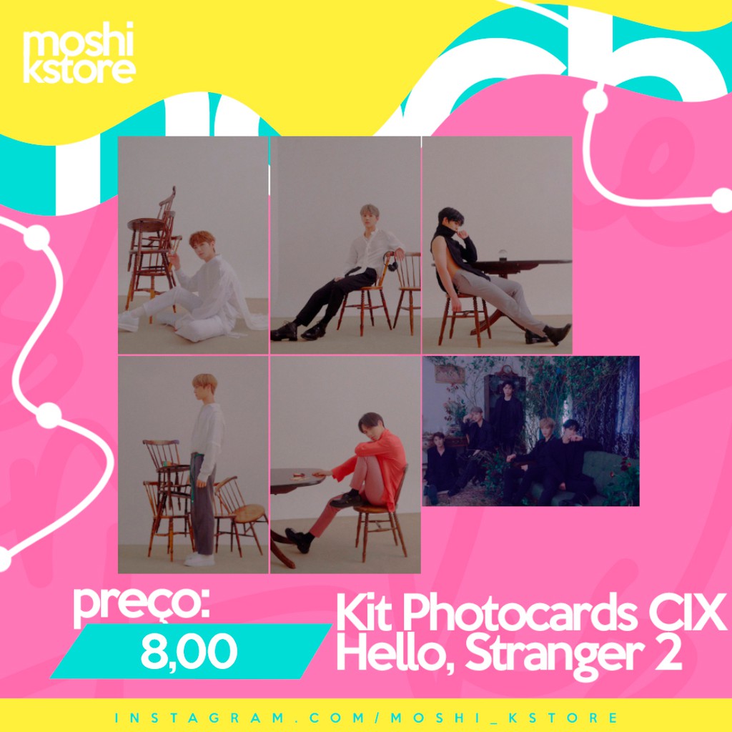 Kit Photocard CIX HELLO, STRANGER | Shopee Brasil