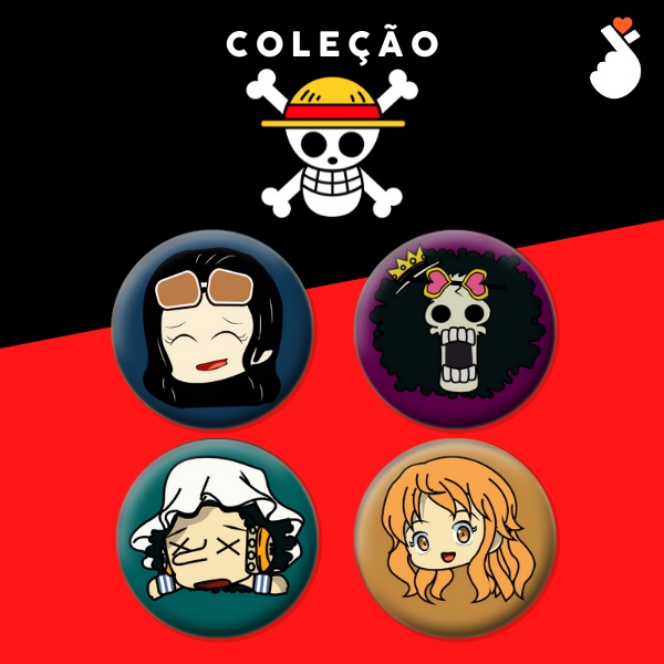 Bottons - Pirata (Broche) luffy zoro nami sanji chopper | Shopee Brasil