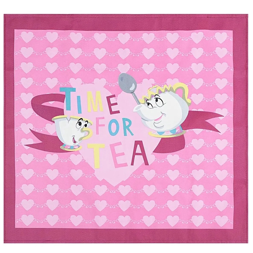 Toalha De Chá Mesa Bela E A Fera Oficial Time for Tea Disney | Shopee ...