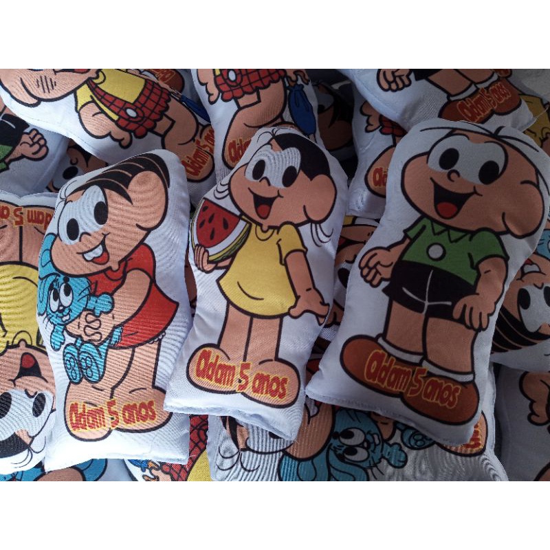kit almofadas Turma da monica 20 cm / naninha / almofadinha/ mimo ...