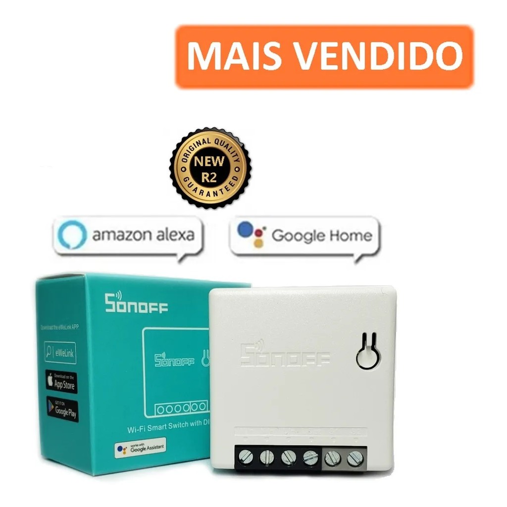 Sonoff Mini Interruptor Wifi - Automação Residencial | Shopee Brasil