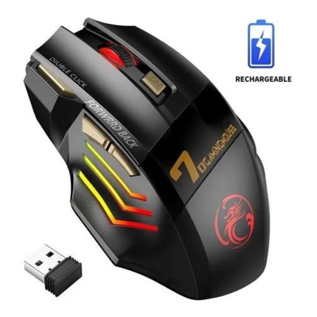 Mouse Gamer Imice Gw-x7 Wireless Bateria Rapidfire Físico ENVIO RAPIDO ...