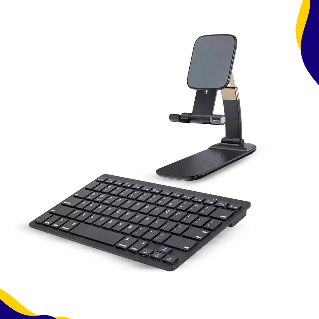 Teclado Bluetooth + Suporte Para Tablet Samsung Tab A T515 | Shopee Brasil