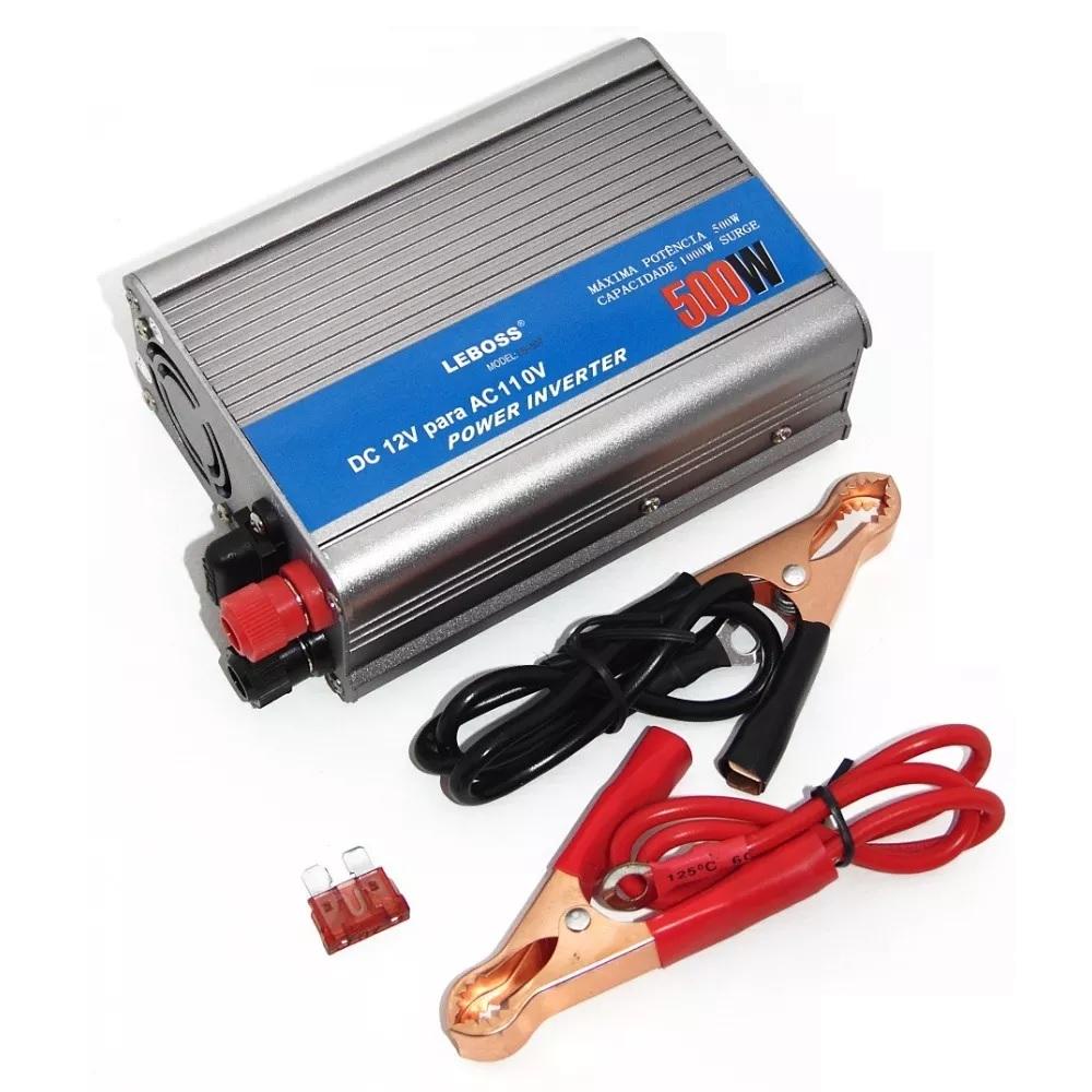Inversor Conversor 12V para 220V Potência 500W Veicular Transformador Tensão Leboss LB-507A ...