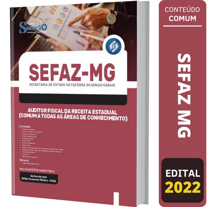 Apostila SEFAZ MG - Comum Auditor Fiscal da Receita Estadual | Shopee ...