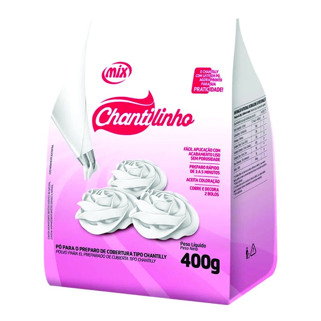 Chantilly Em Pó Chantilinho 400g Mix | Shopee Brasil