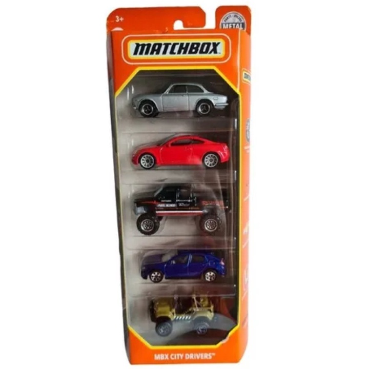 Miniatura 05 carros MATCHBOX MBX CITY DRIVERs | Shopee Brasil
