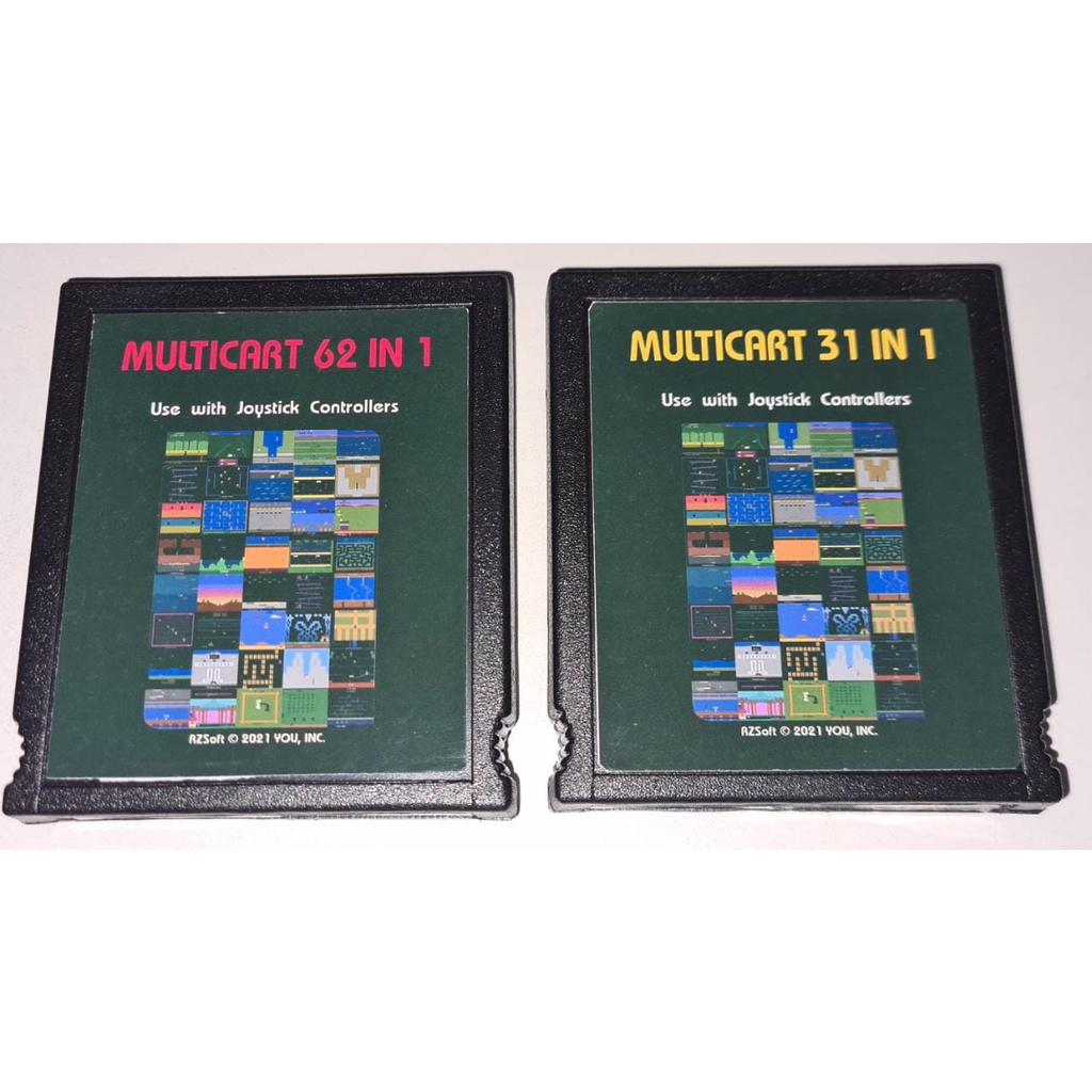 Multicart Atari 2600 (MENU) - 62 em 01 | Shopee Brasil