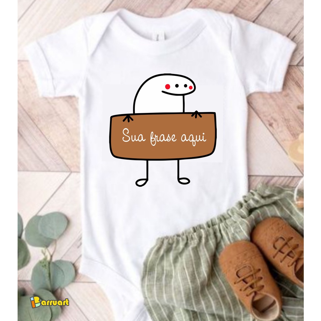 Body Infantil bebê Florkofcows Bento Flork Personalizado | Shopee Brasil