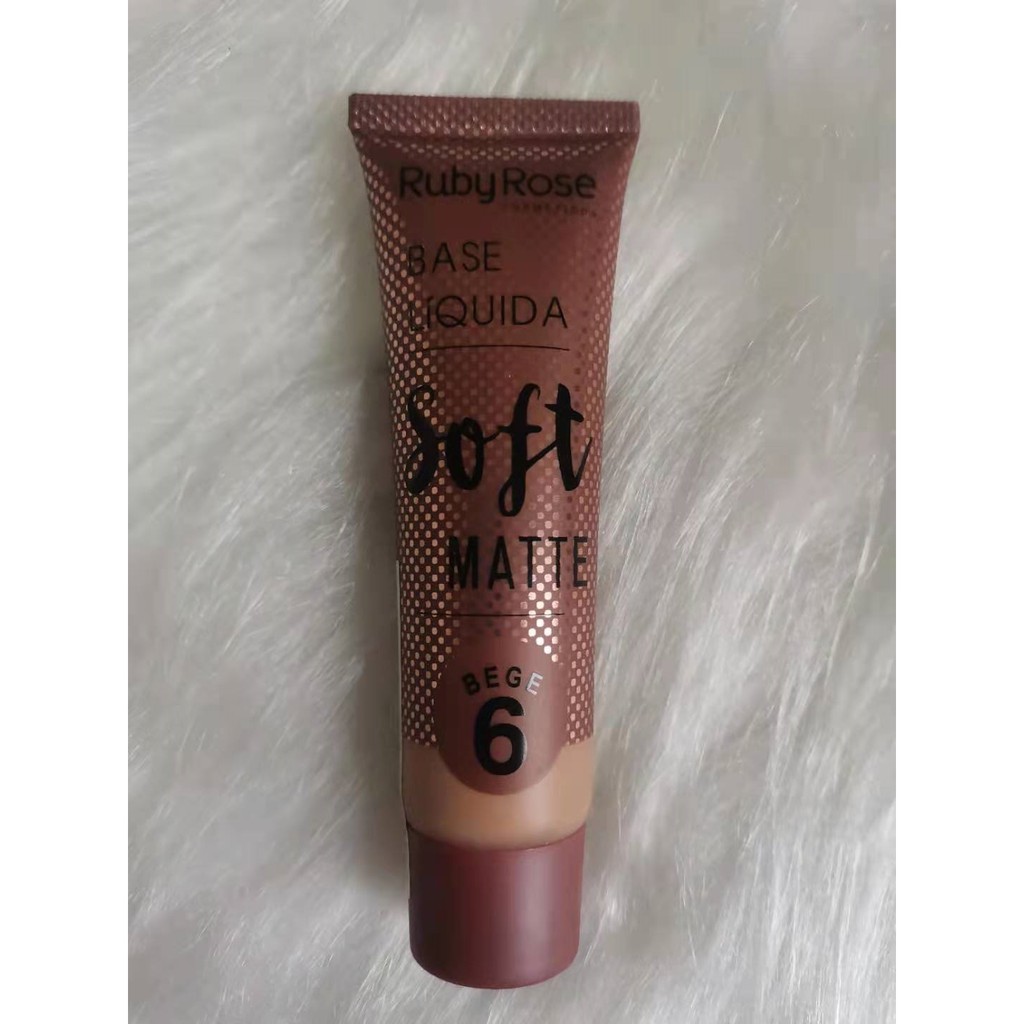 Base Liquida Matte Soft Ruby Rose Para Maquiagem Tom Bege e Chocolate ...