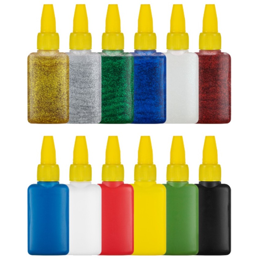 Cola Liquida Colorida Glitter BRW 25g | Shopee Brasil