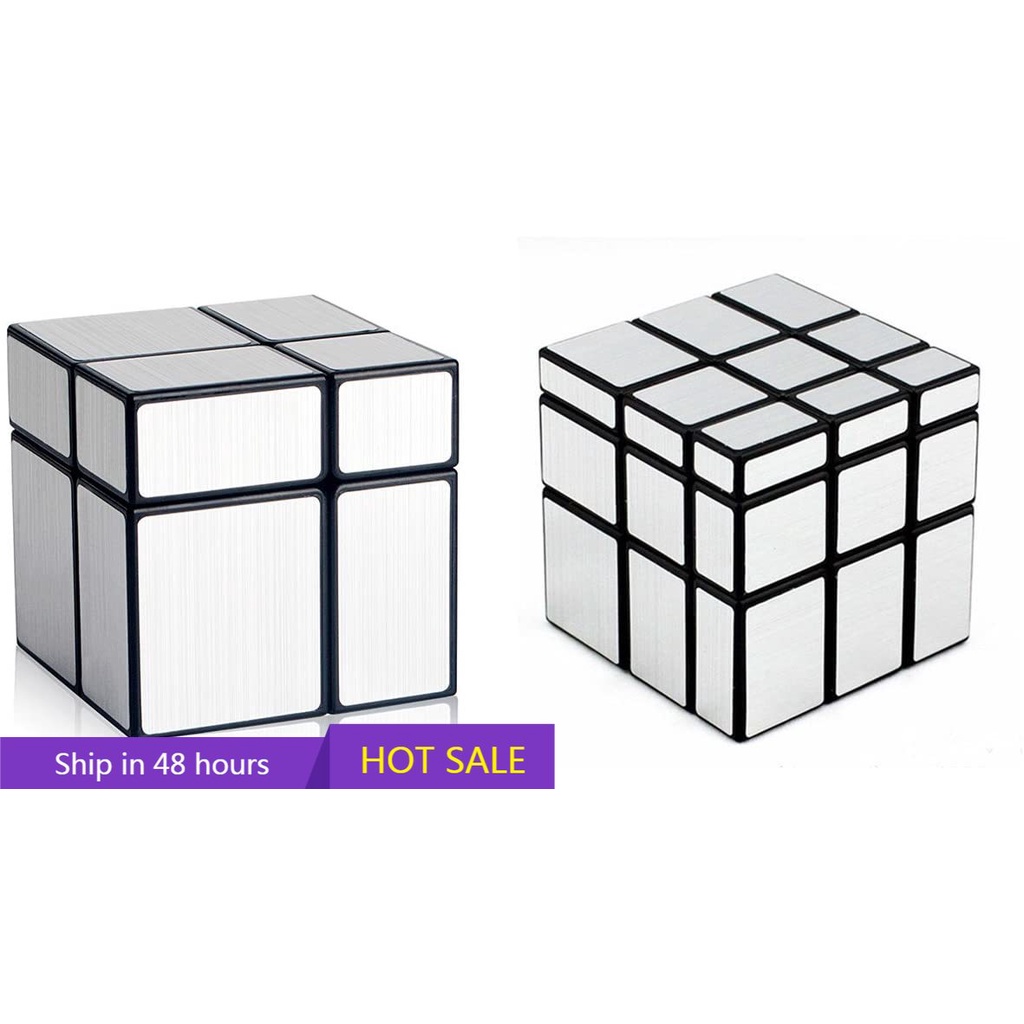 Conjunto Cubo Espelho Shengshou , 2x2 3x3 Mirror Blocks 2x2 X 2 3x3 X 3 ...