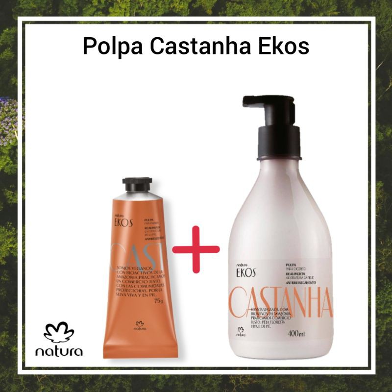 Kit Ekos Castanha Hidratante Corporal + Hidratante para as mãos ...