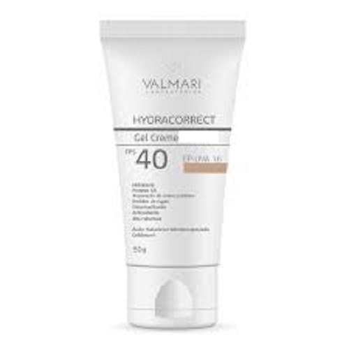 Protetor Gel creme Fps40 Hydracorrect Natural Valmari 50g | Shopee Brasil