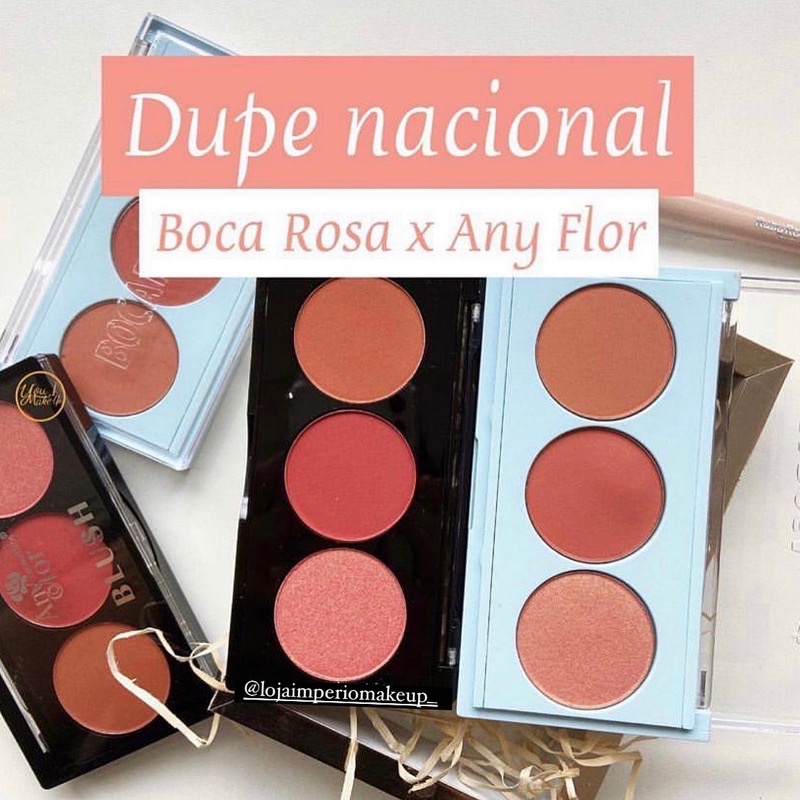 Paleta de Blush Any Color Dupê Com a Da Boca Rosa | Shopee Brasil