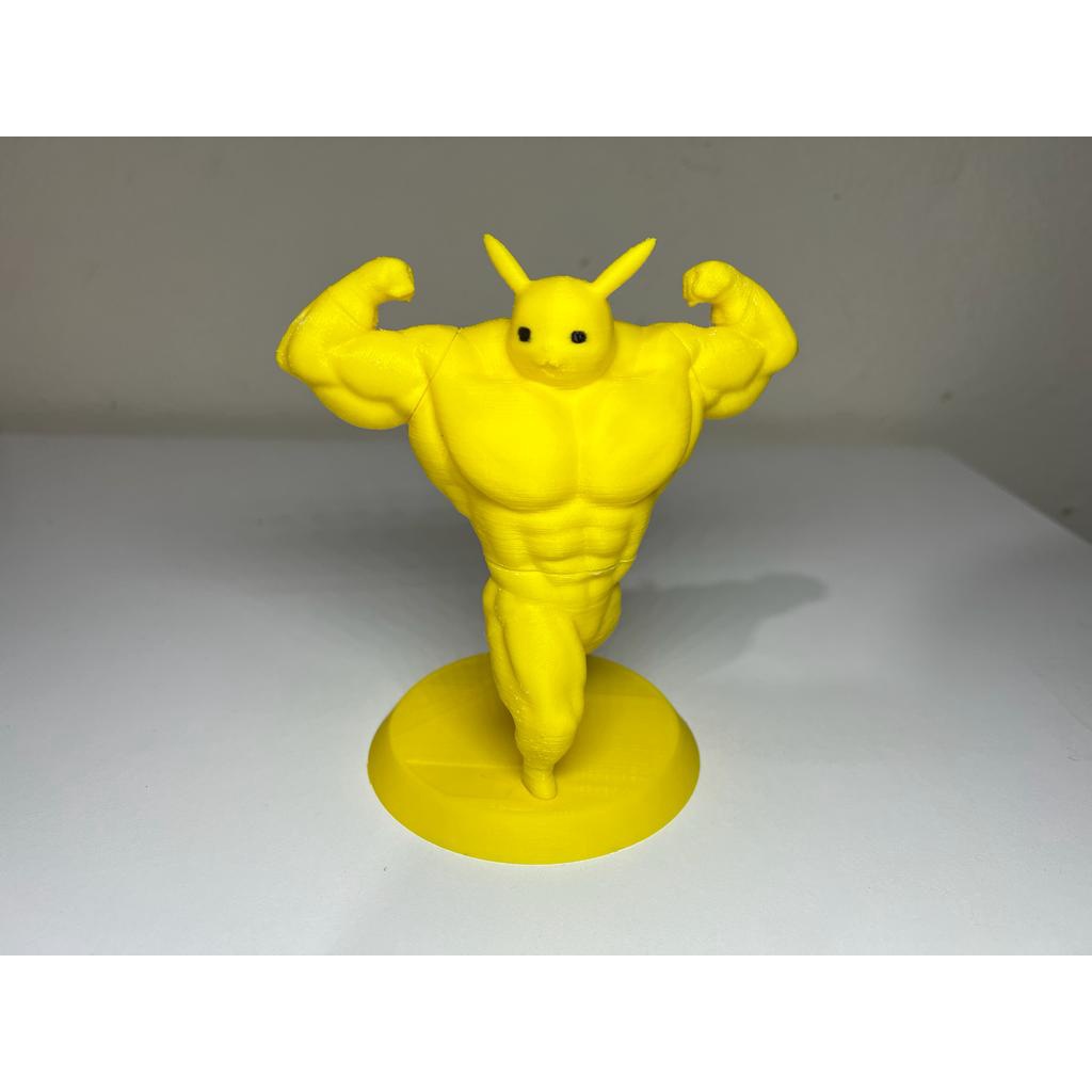 Pikachu Bodybuilder Com 15cm Altura Fabricado em Polímero ABS | Shopee ...