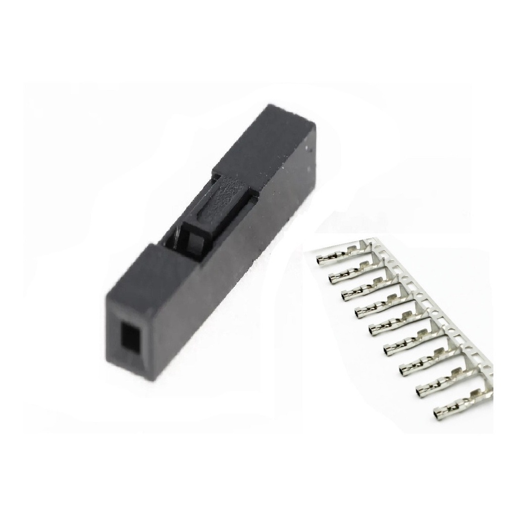 Kit Com 20 Conectores Jumper 1 Via + Terminais Fêmea | Shopee Brasil