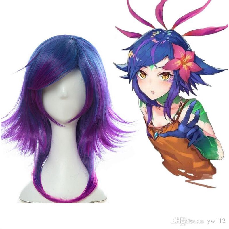 Peruca Neeko Cosplay League Of Legends Pronta Entrega | Shopee Brasil
