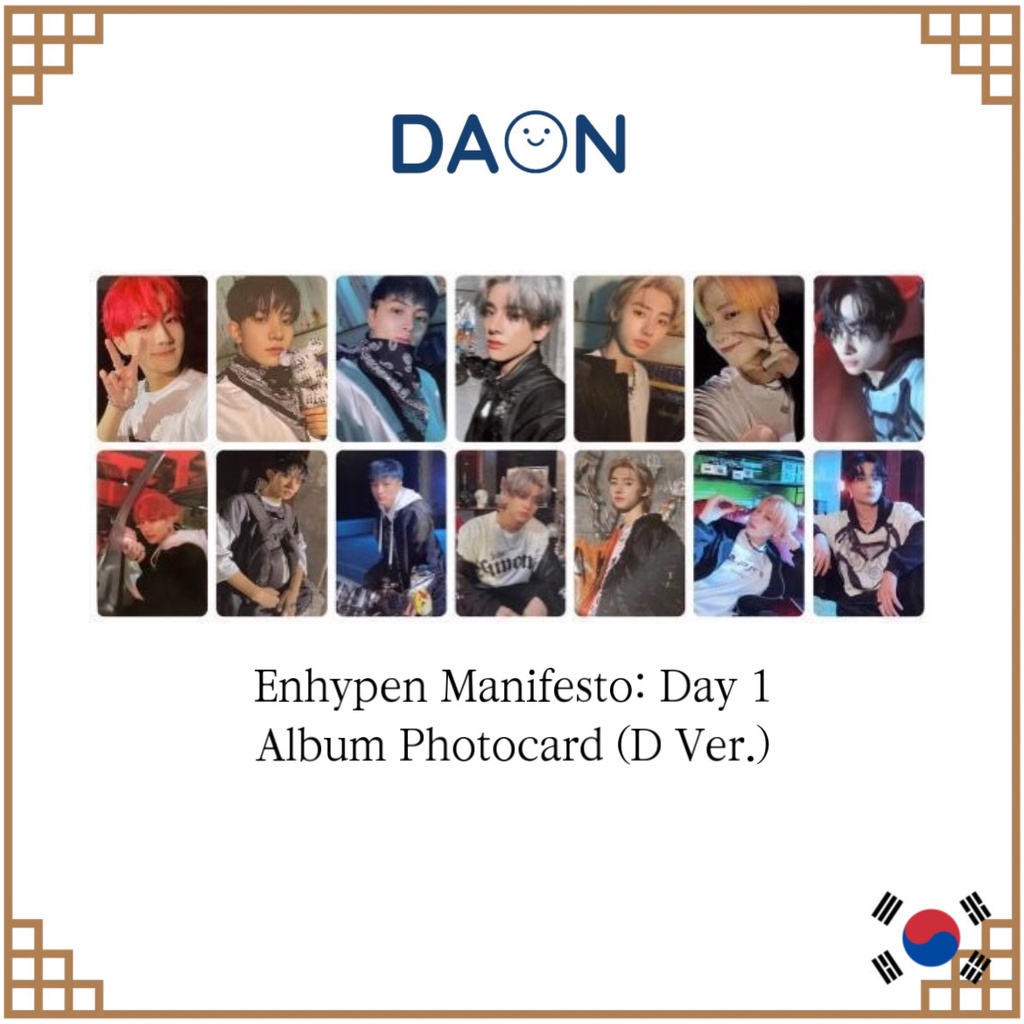 Enhypen Manifesto: Day 1 Album Photocard (Regular Ver.) | Shopee Brasil
