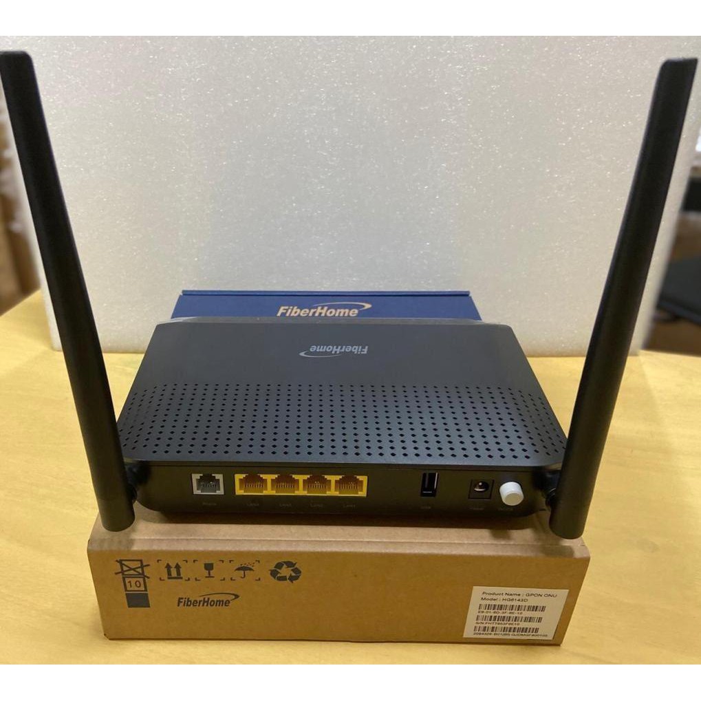 HG6143D ONU FIBERHOME GPON 4GE + 1POTS + WI-FI AC 1200 MBPS | Shopee Brasil
